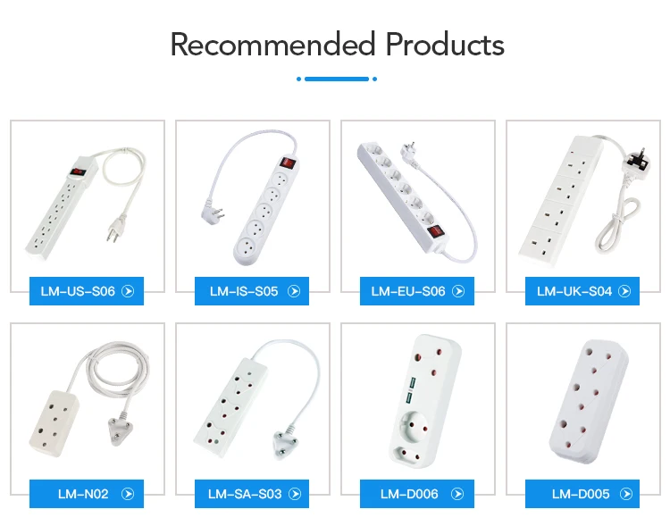 Israel Power Strip - 3pin Garden Office 16A AC Extension