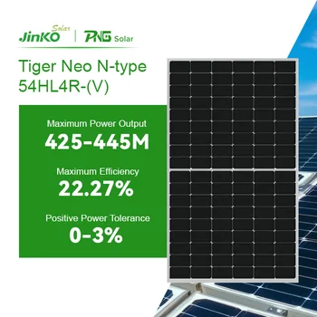 Jinko Tiger Neo N-type 54hl4r-b All Black 440w Solar Panel Mono-facial 430 435 450 425 445 For ...