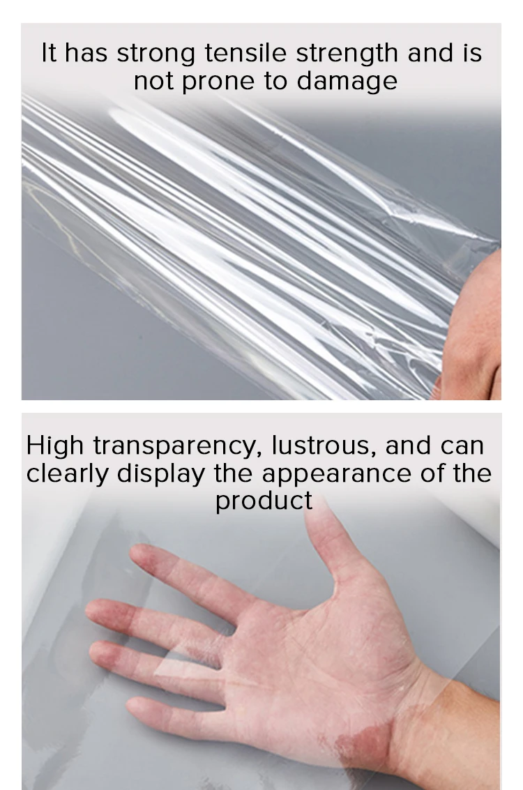 Customized Logo Transparent BOPP Stretch Plastic Film for Injection ...
