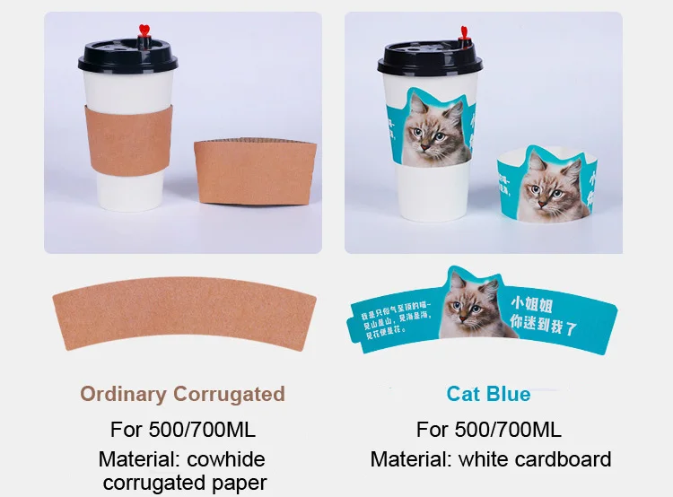 Custom Paper Coffee Cup Sleeves - Eco-Friendly & Recyclable