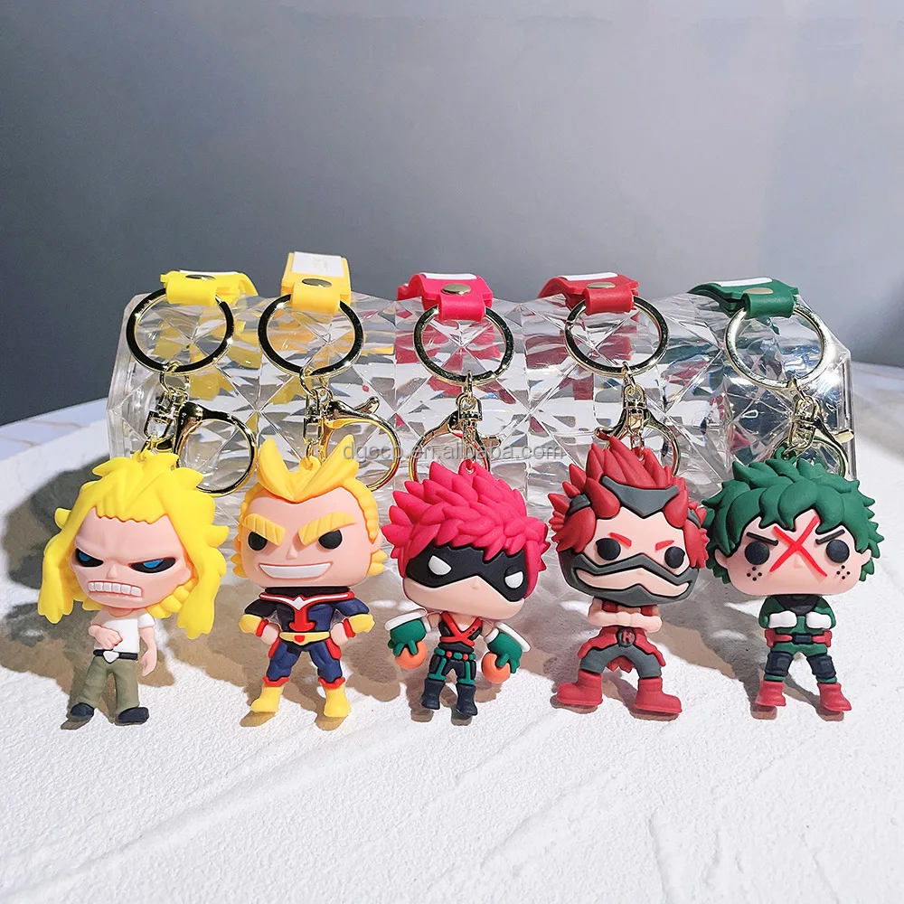 Midoriya Izuku Keychain 3d Pvc Rubber Keychain Pendant My Hero Academia ...