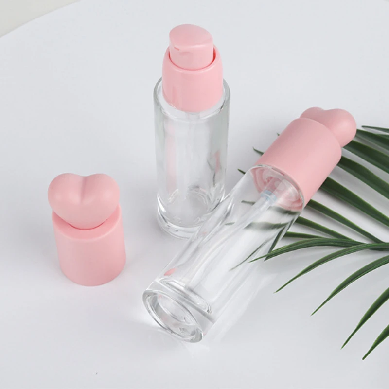 30ml Straight Round Liquid Foundation Bottle Bb Cream Bottle Press Pump ...