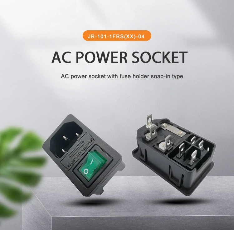 Iec Jr-101-1frs(xx)-04 Electrical Switch Socket Ac Power Socket With ...