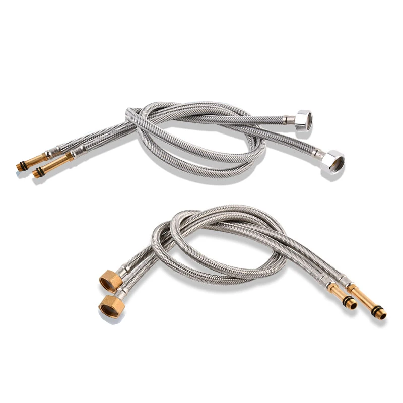 Wholesale Stainless Steel EPDM Braided Hose Basin Faucet Cold Hot Water ...