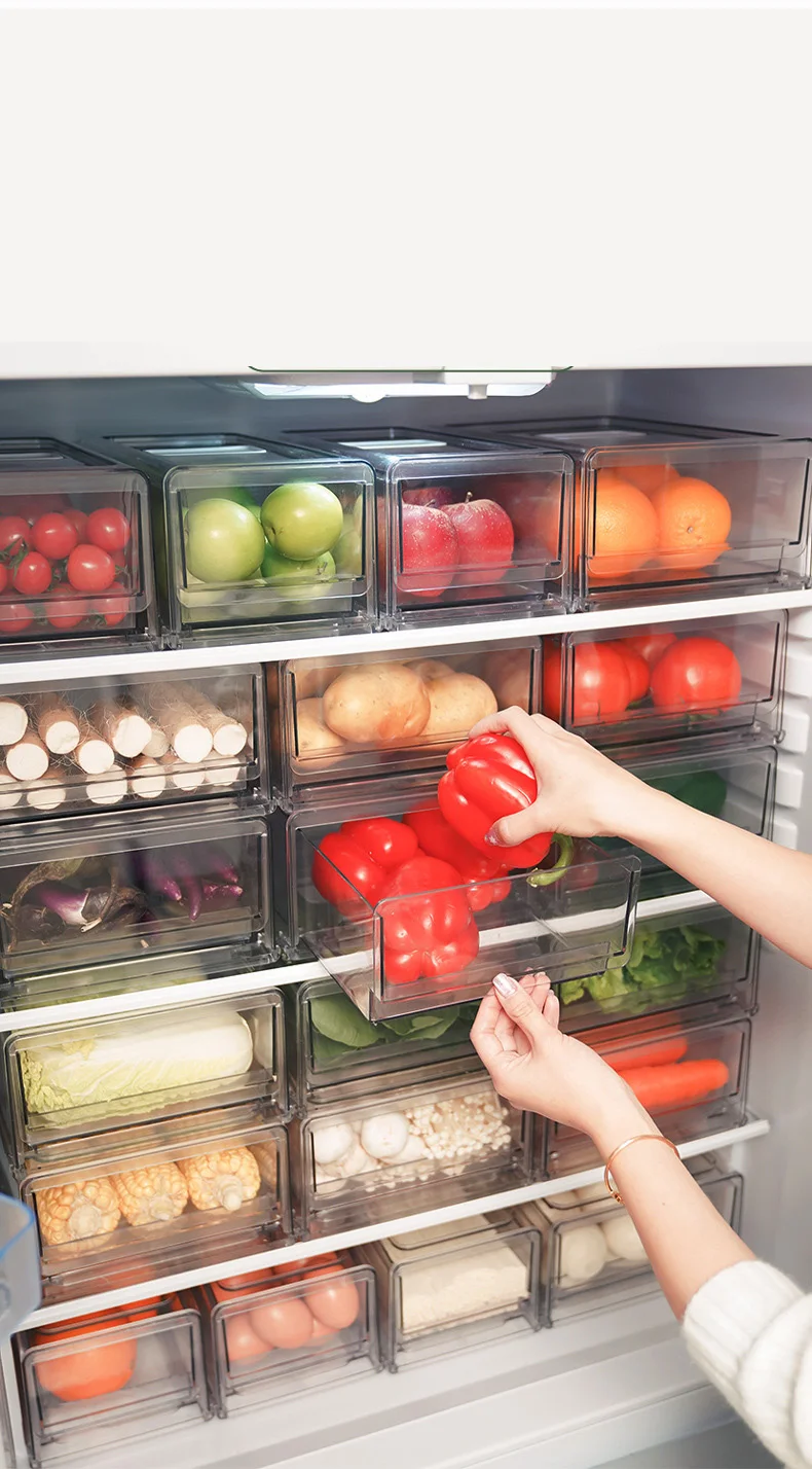 Refrigerator Special Drain Water Storage Box Drawer Kitchen Fresh Fruit ...