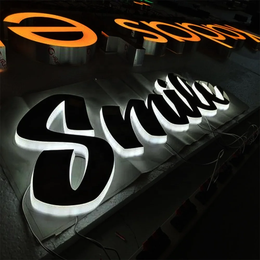 Custom Shop Store Front Logo - 3D LED Signage Solutions