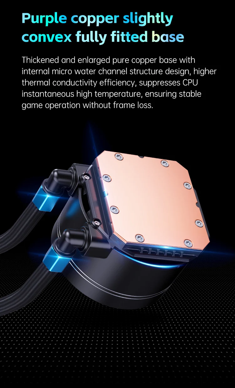 SNOWMAN Liquid CPU Cooler - 240mm Water Cooling Radiator