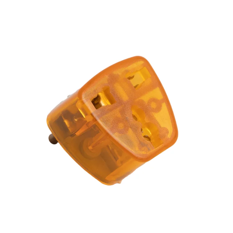 Transparent Conversion 2 Pin Electric Round Adapter Plug Orange Blue ...