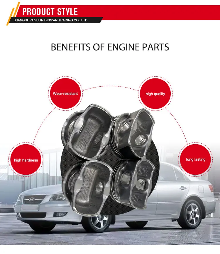 Engine Piston Assembly 234102e700 230412e700 - Buy Automobile Piston ...