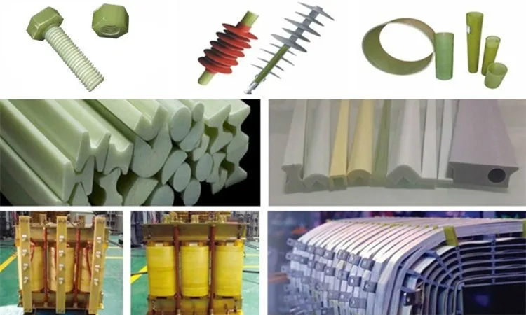 ECR Epoxy Resin Fiberglass FRP Insulator Core Rod Customizable Cutting ...
