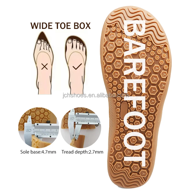 Custom Full Sole Barefoot Shoes Outsoles for Wide Feet