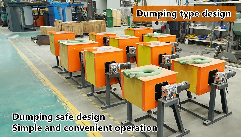 30kg-100kg Induction Electric Smelting Furnace - Easy to Operate