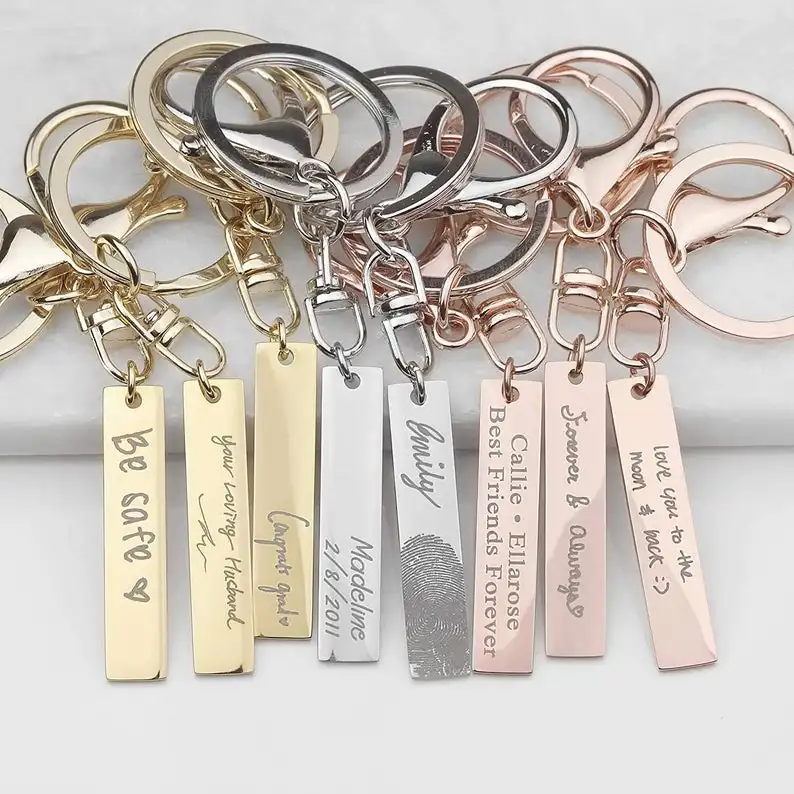 Handwriting Engraved Keychains - Personalized Gifts