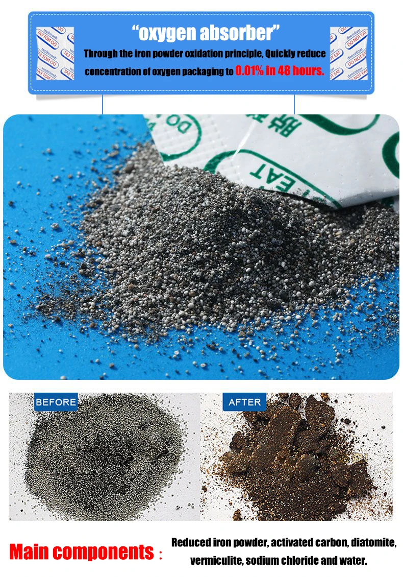 Oxygen Absorber with O2 Indicator - Preserve Food Freshness