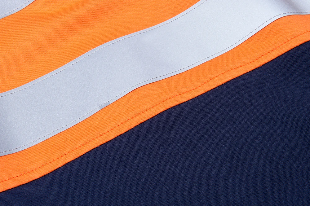 Custom Wholesale Workwear Orange Reflective Cotton Welder Industrial ...