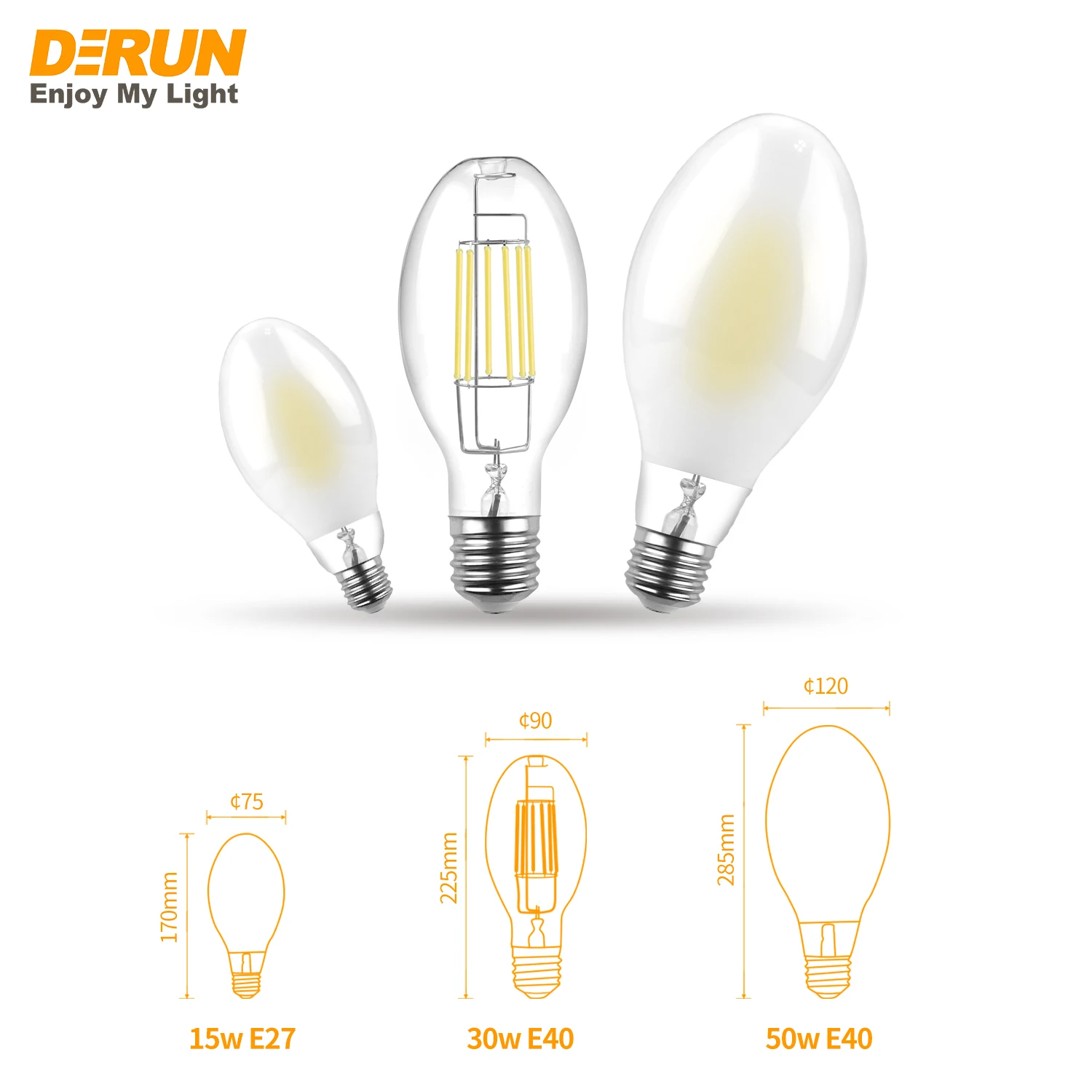 High Quality E40 High Power 50W Clear LED Filament Mercury Lamp for ...