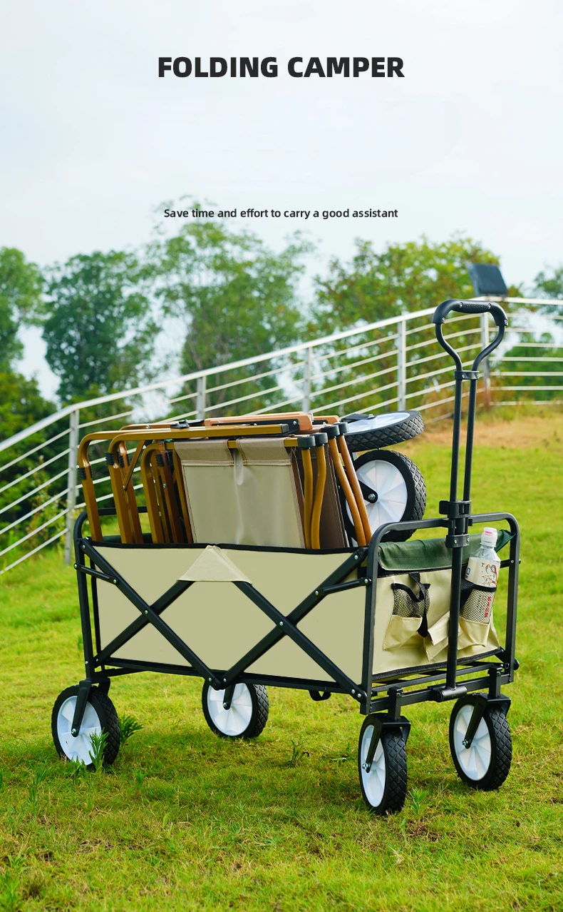 Outdoor Garden Park Utility Kids Wagon Portable Beach Trolley Cart ...