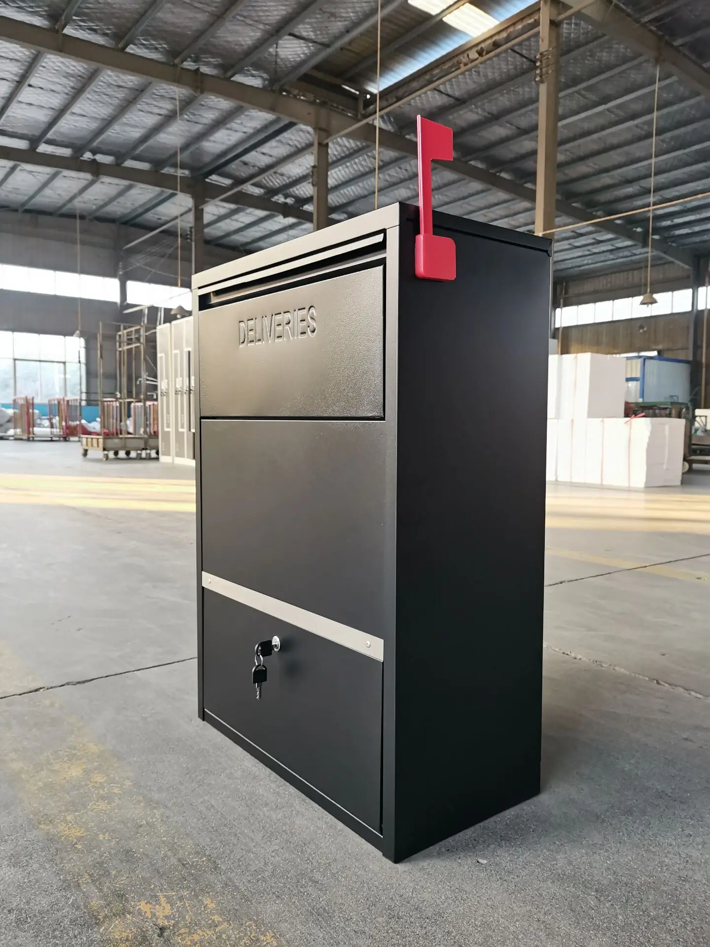 Usa Custom Built Mailboxes With Red Flag Wholesale Porch Package ...