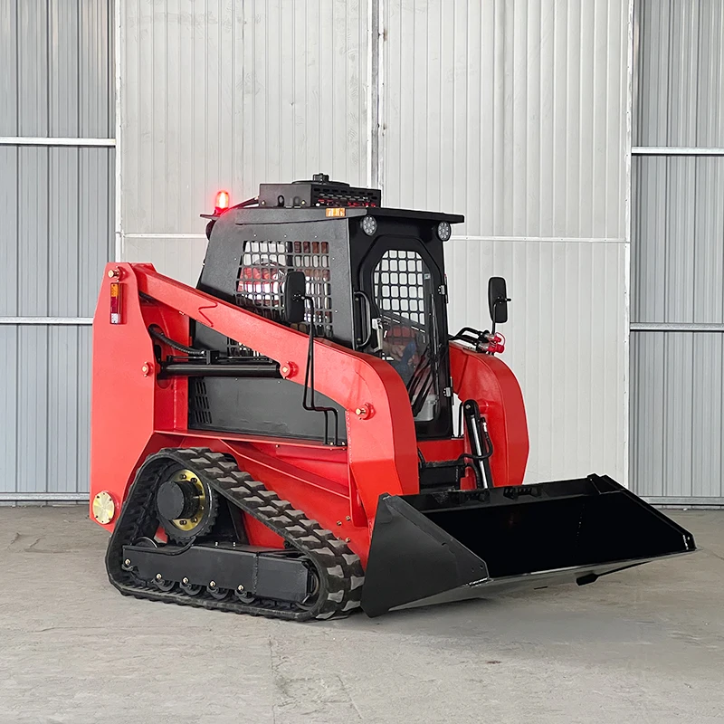Free shipping Chinese loader mini crawler tracked skid steer loader ...