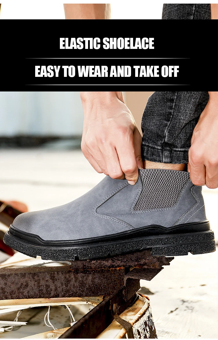 Work Shoes S3 Steel Toe Leather Boots Ce Certificate Indestructible ...