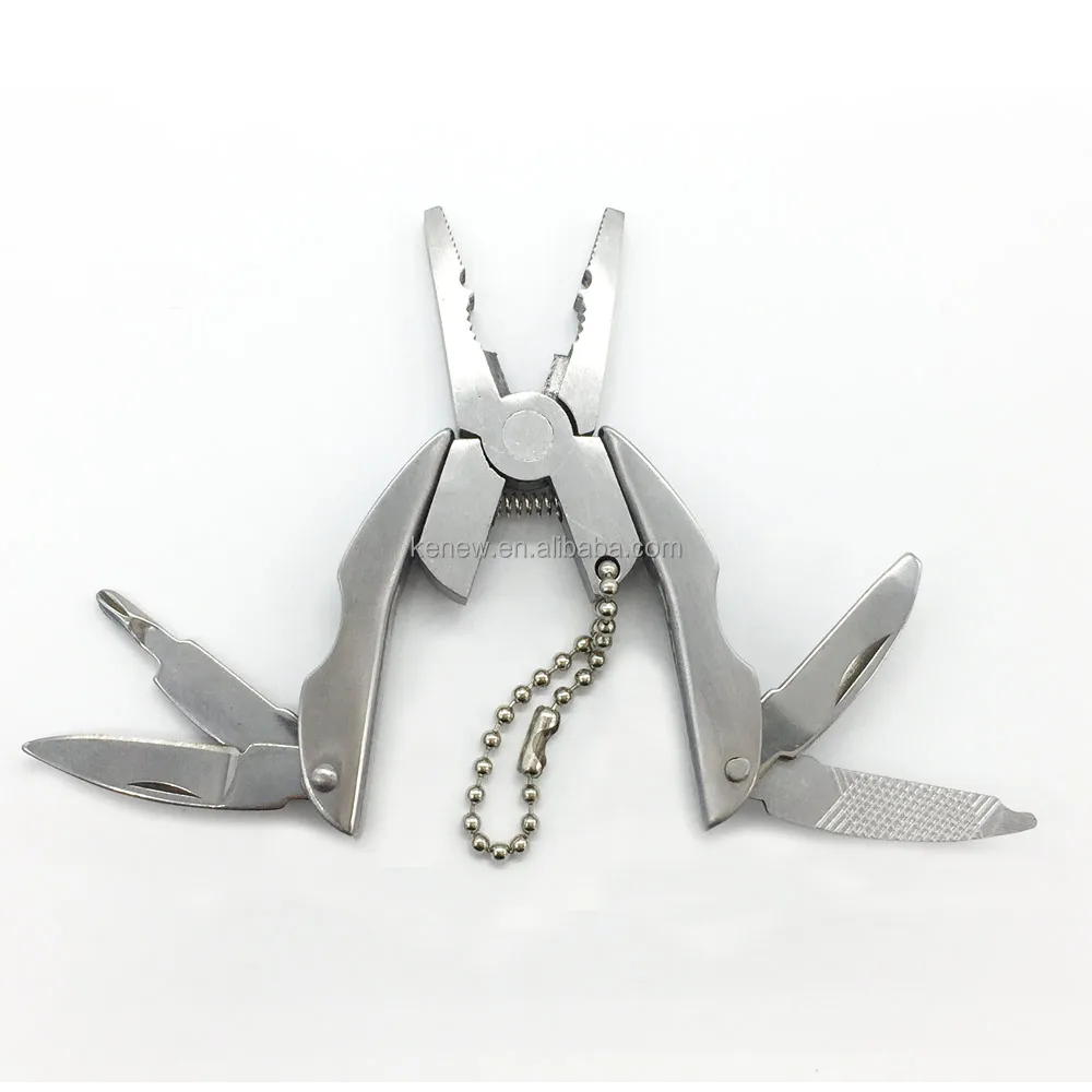 Stainless Steel Outdoor Portable Multi Tool Pliers Knife Keychain ...
