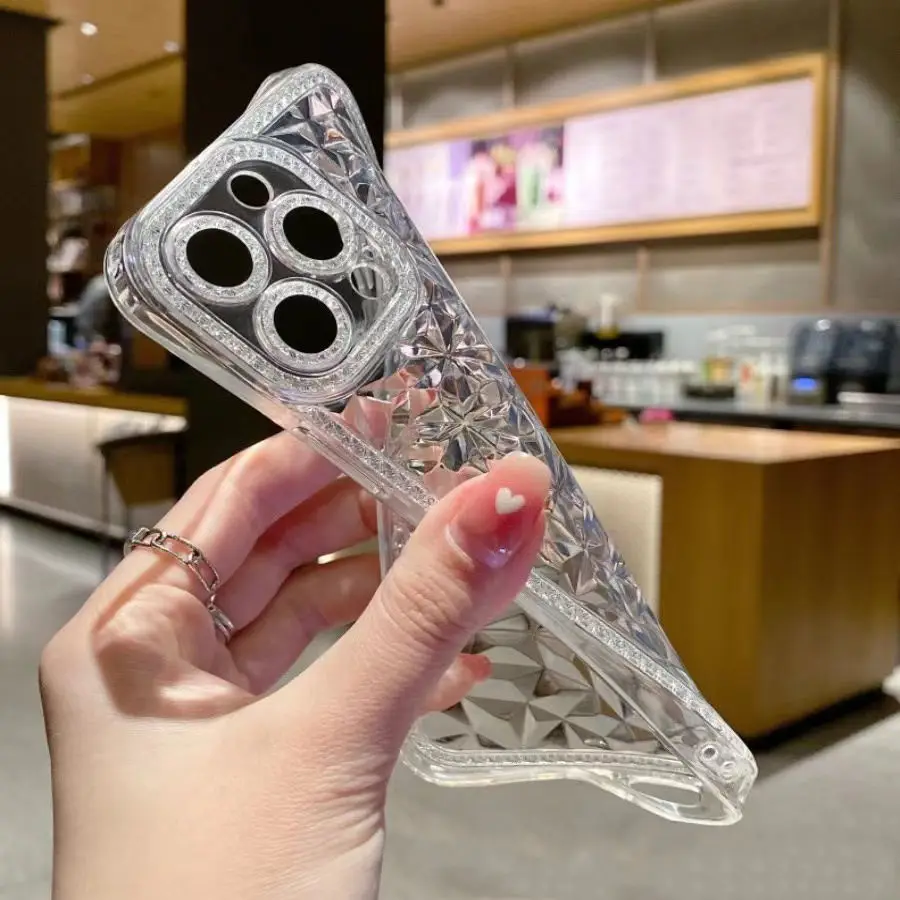 Ailestecca Diamonds Perforated Women Phone Case For Samsung A Series ...