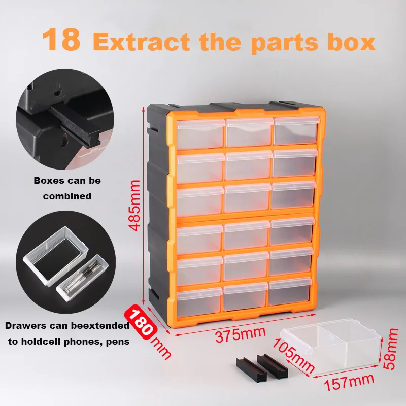 General Us Creative Plastic Tool Storage Box - Organize Tools Efficiently
