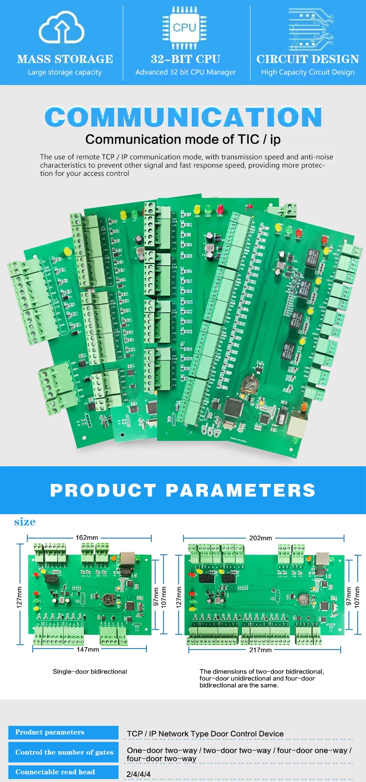 Tcp/ip Network Network Access Controller Motherboard Yingze Single-door ...