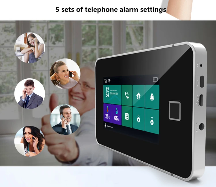 Smart Home Security - 12 Languages Switch Menu Touch Screen App