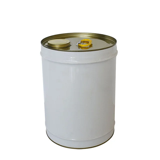 20L Metal Lubricant Oil Bucket - Closed Top with Flex Spout
