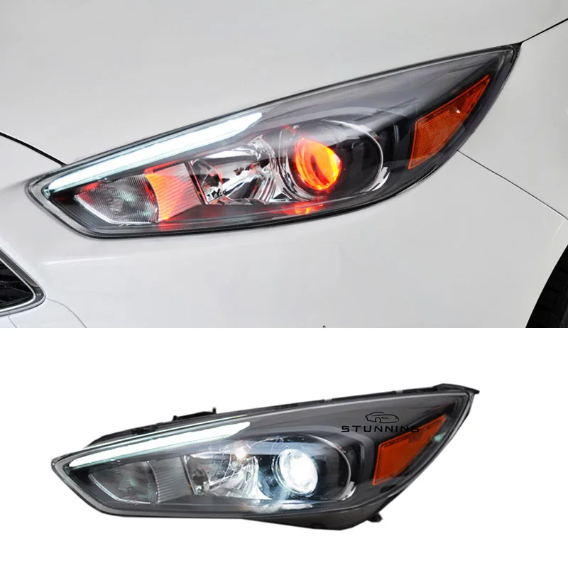 Mustunning Led Drl Dynamic Headlight Headlamp For Ford Focus 2015 2016 ...