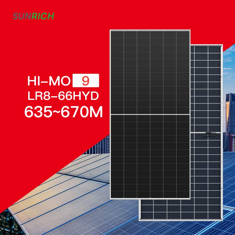Longi LR8-66HYD Solar Panels - High Efficiency 635W-670W
