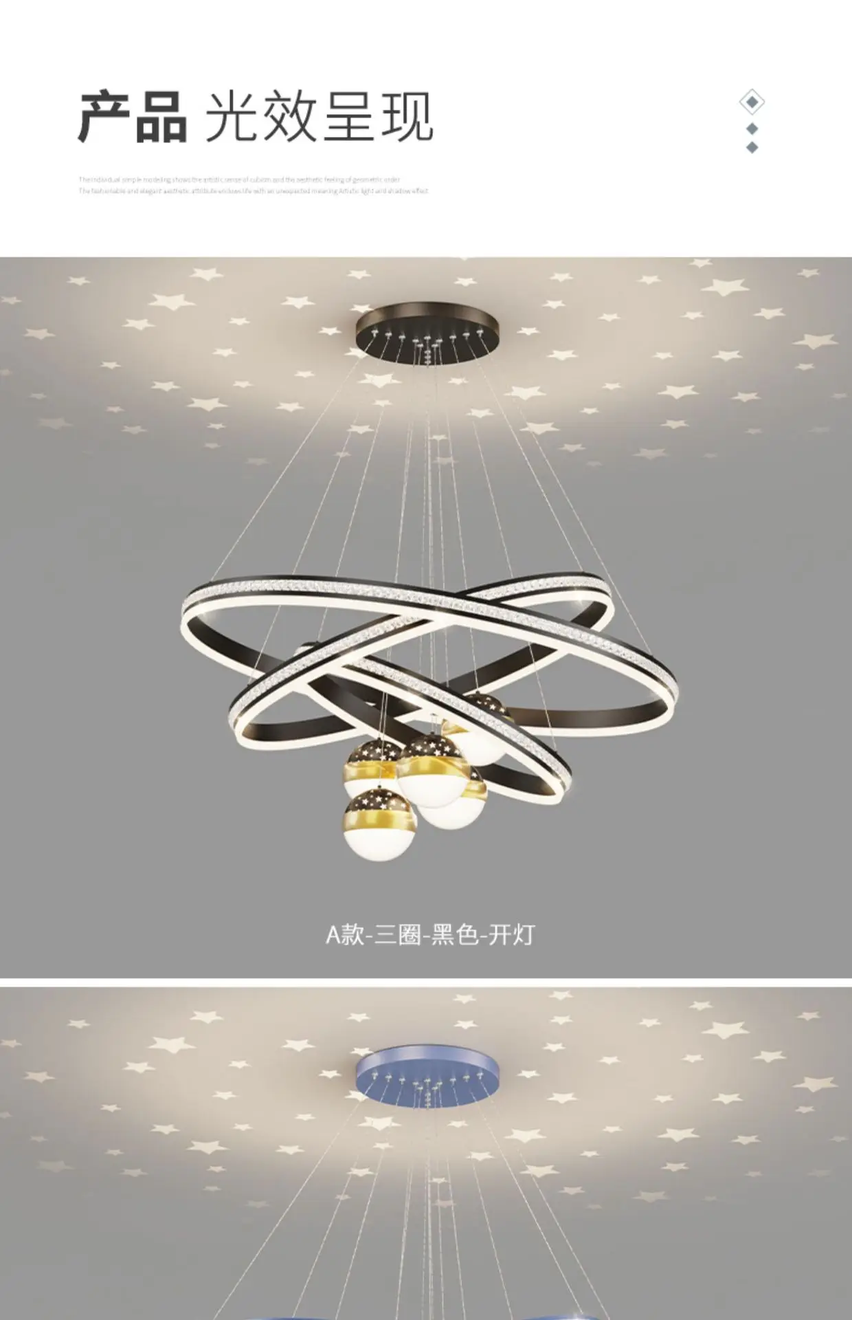 Modern Rgb Led Ceiling Light Home Lighting Remote App Control Speaker ...