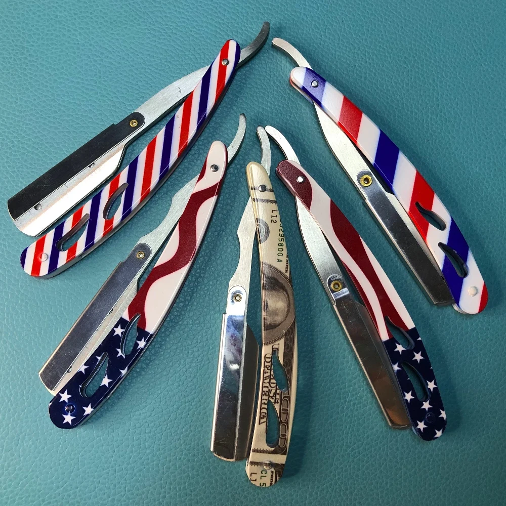 Professional Salon Folding Beard Shaving Razor Foldable Stainless Steel ...