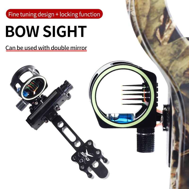 Adjustable Metal Compound Bow Sight For Archery & Hunting
