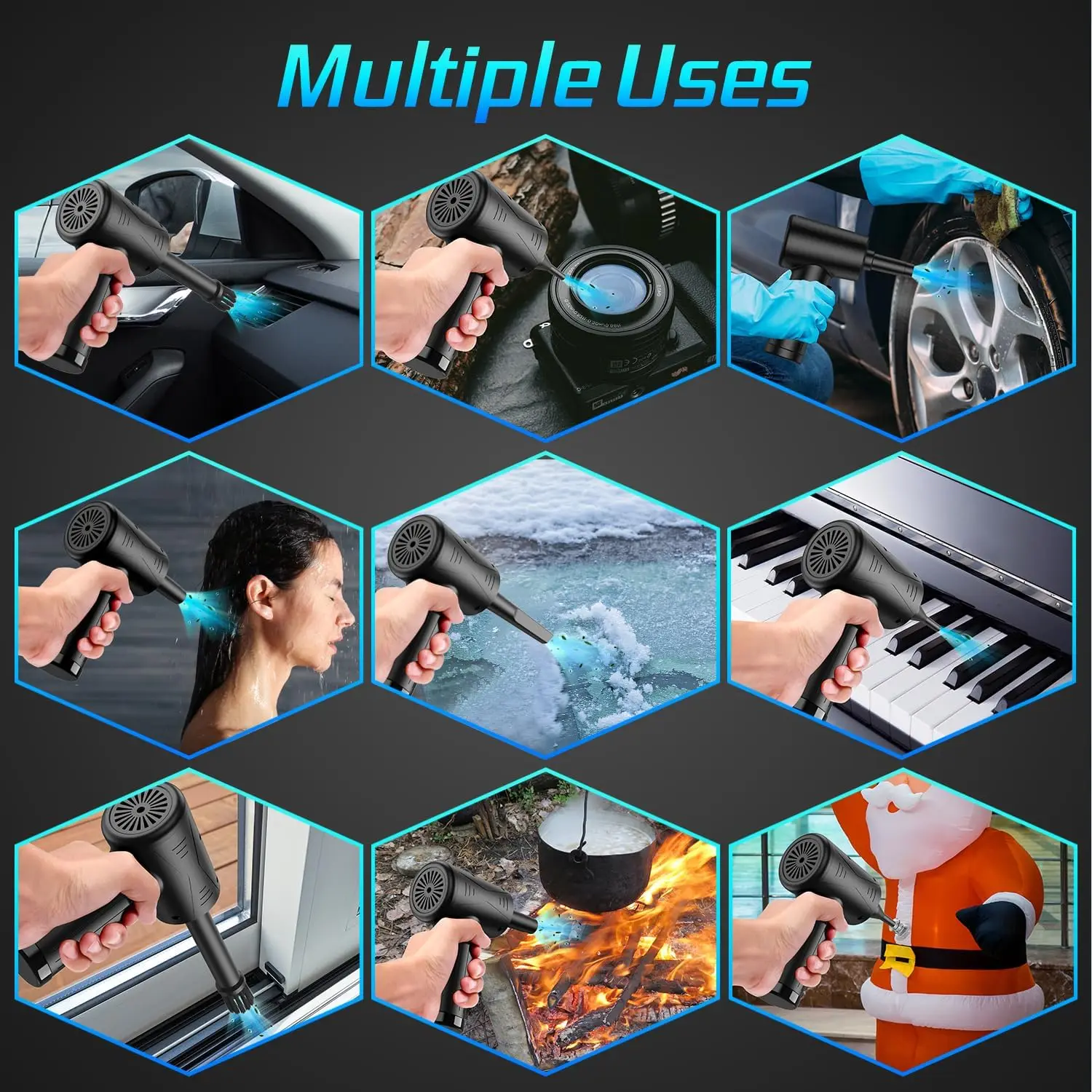 Electric Compressed Air Duster For Computer Keyboard Cleaning ...