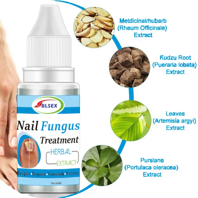 10ml Nail Fungus Treatment Antifungal Nail Solution Ringworm Clear ...