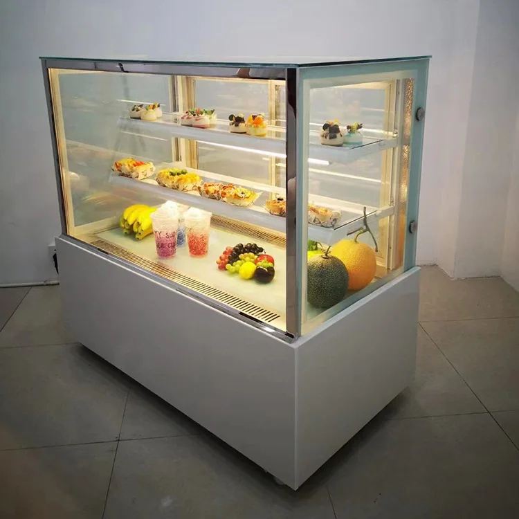 SPM Curved Chiller Pastry Showcase Refrigerator 3 Tier Stand