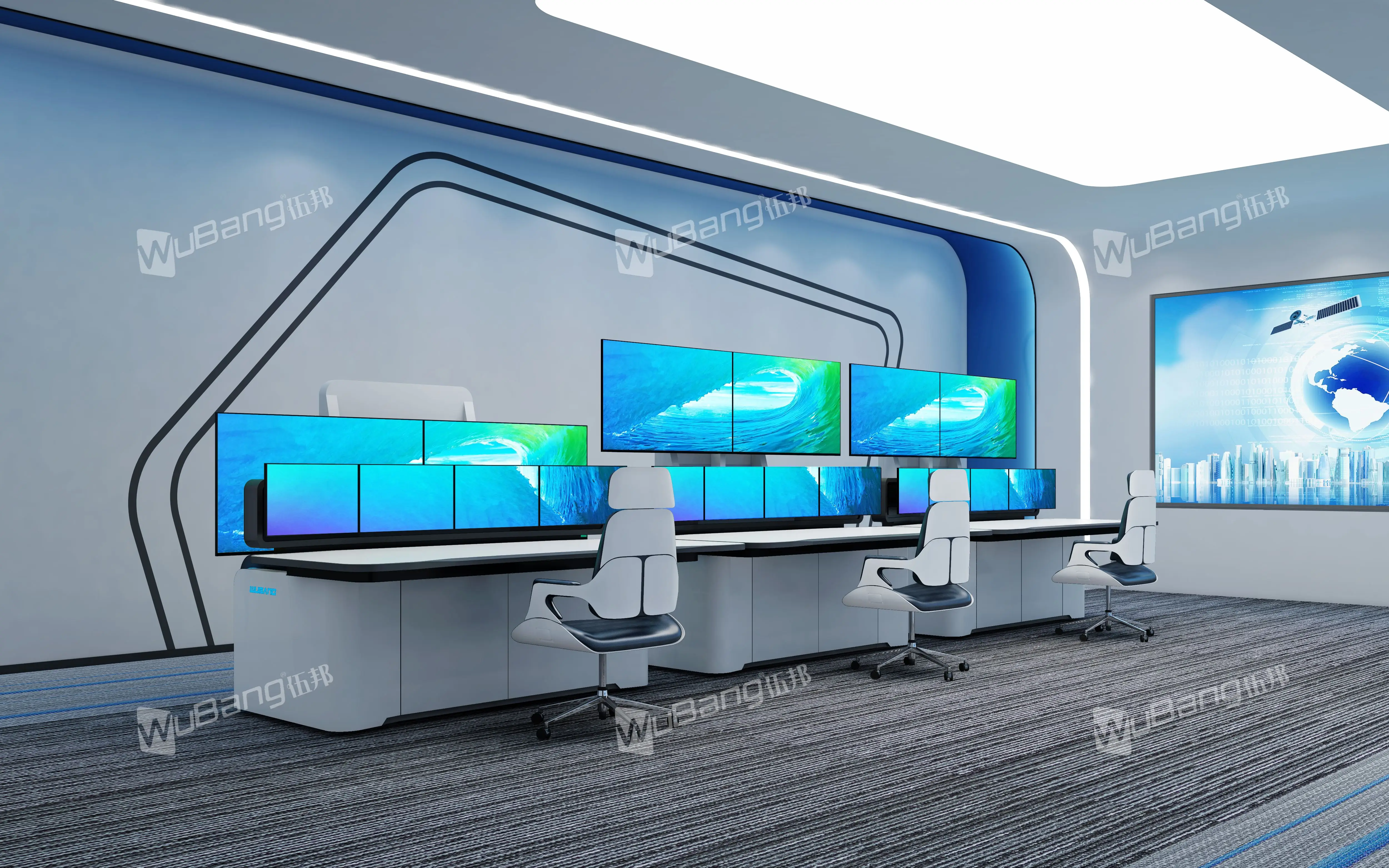 Customizable Control Room Console - Professional & Durable