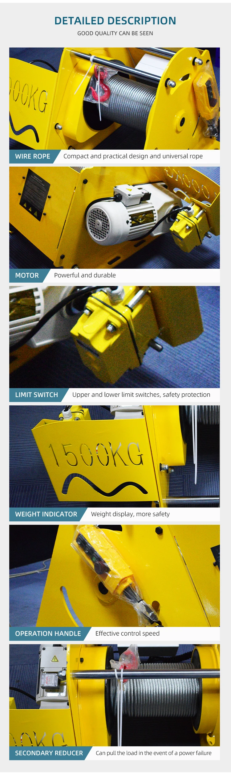 Portable Capstan Mini Electric Winch Paragliding Construction Other ...