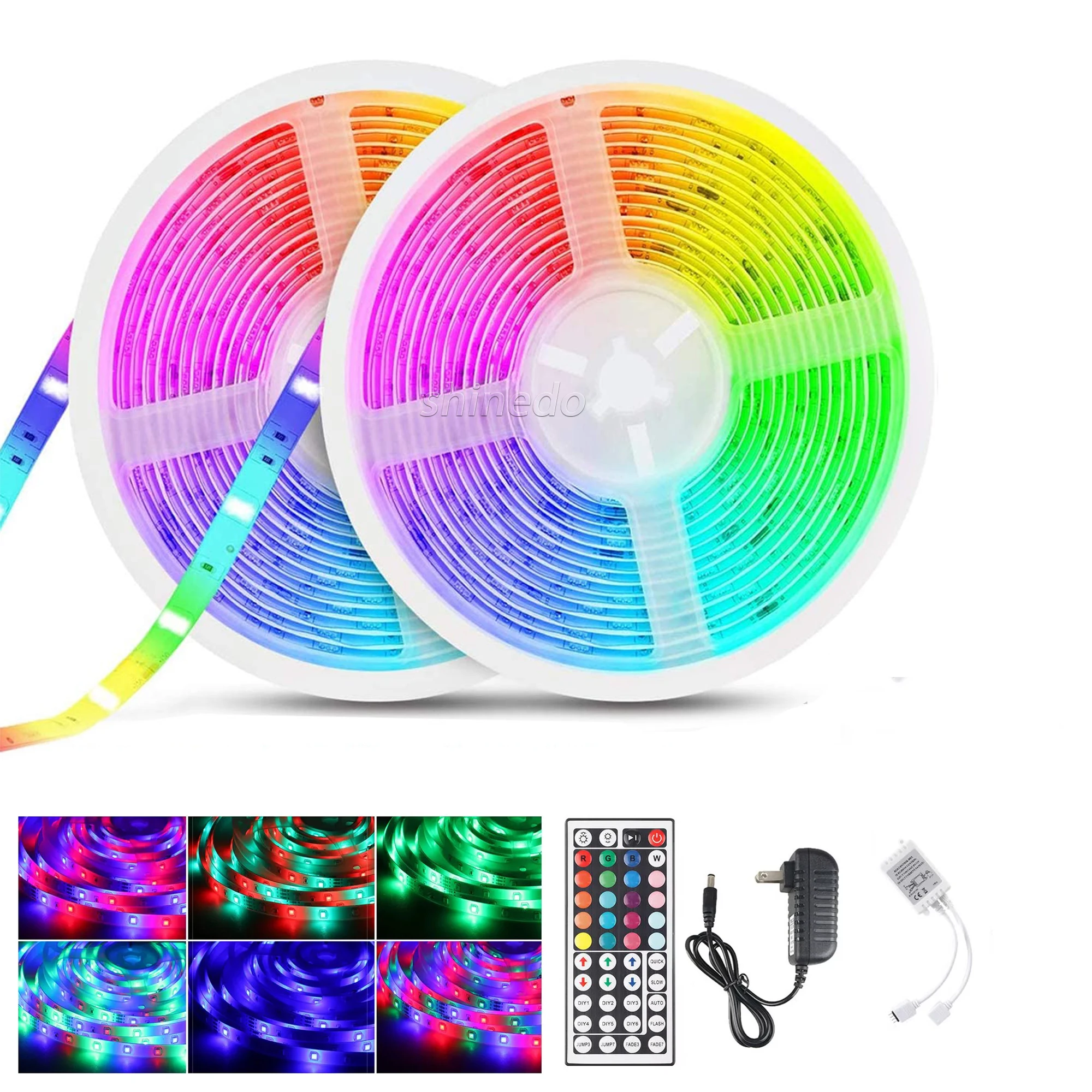 Smart Strip Lights Bluetooth Smart App Music Sync RGB 5050 Color ...