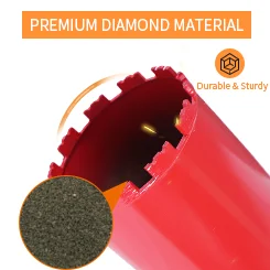 M22 102mm Concrete Drilling Core Drill Bit Fast Smooth Cutting Hole For ...