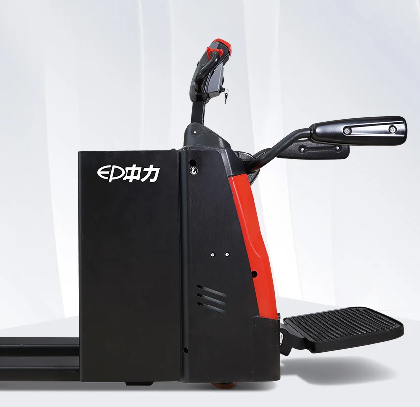 Ce Iso Msds 2T Electric Standing Pallet Truck with Folded Platform ...