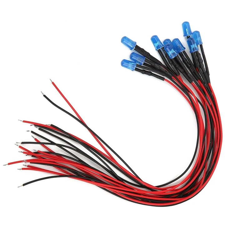 3mm 5mm Prewired LED Diodes - RGB Dual Color High Brightness