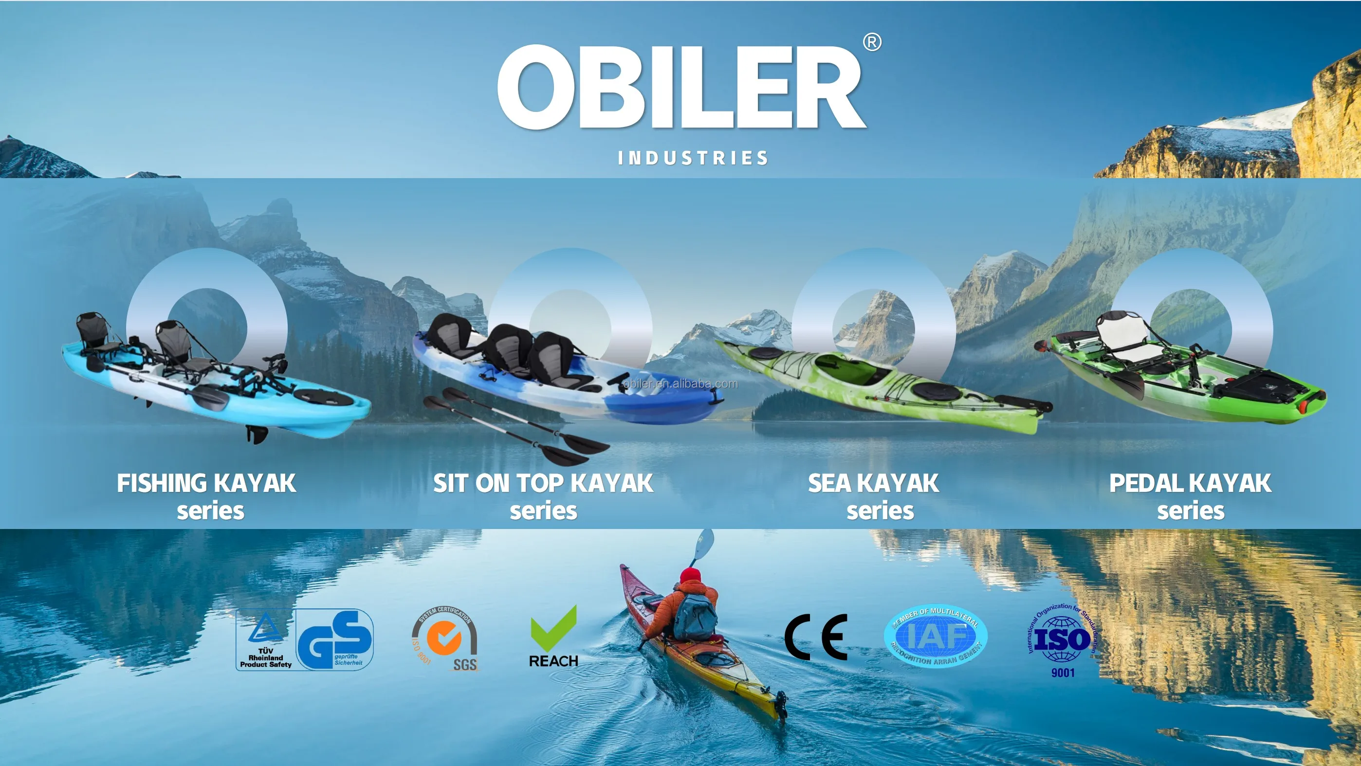 Obl Customized Small Plastic Boats See Through Crystal Bottom Kayak ...