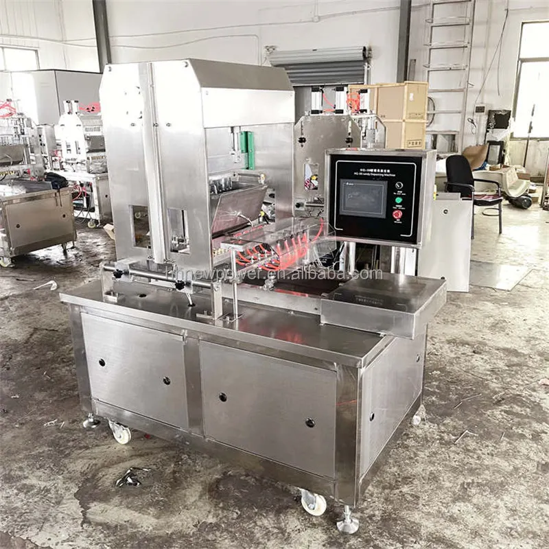 Small Gummy Bear Candy Making Machine Fill Chocolate Bar Pectin Jelly ...