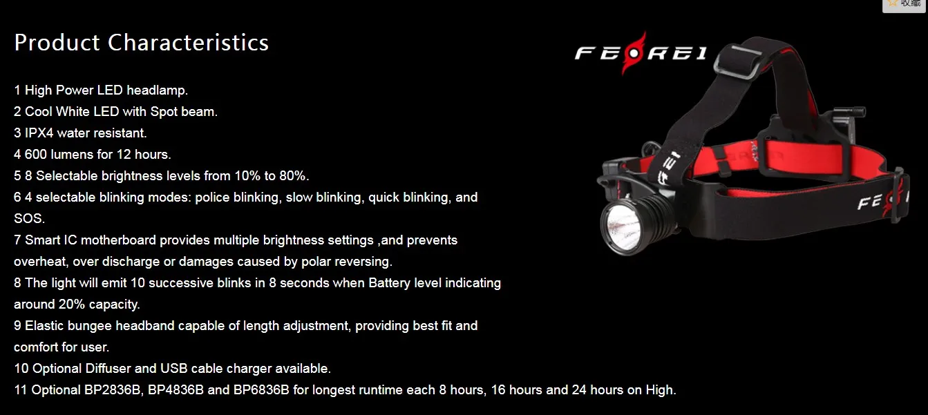 The Ultimate Off-Road Headlight Ferei IPX4 HL08AAII LED Headlamp for ...