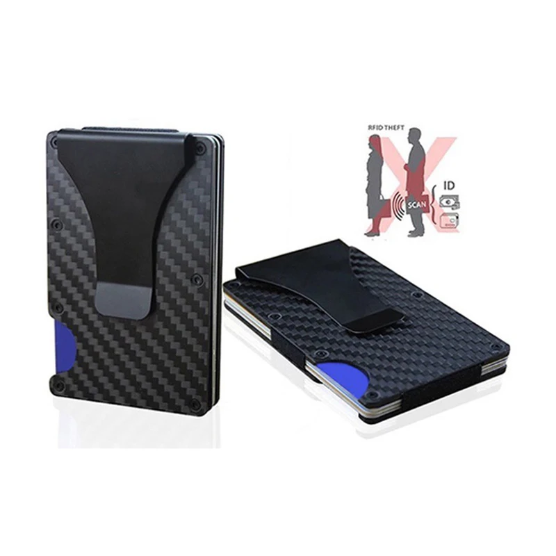 Custom Ultra Thin Cnc Minimalist Money Clips Wallet Aluminum Rfid ...