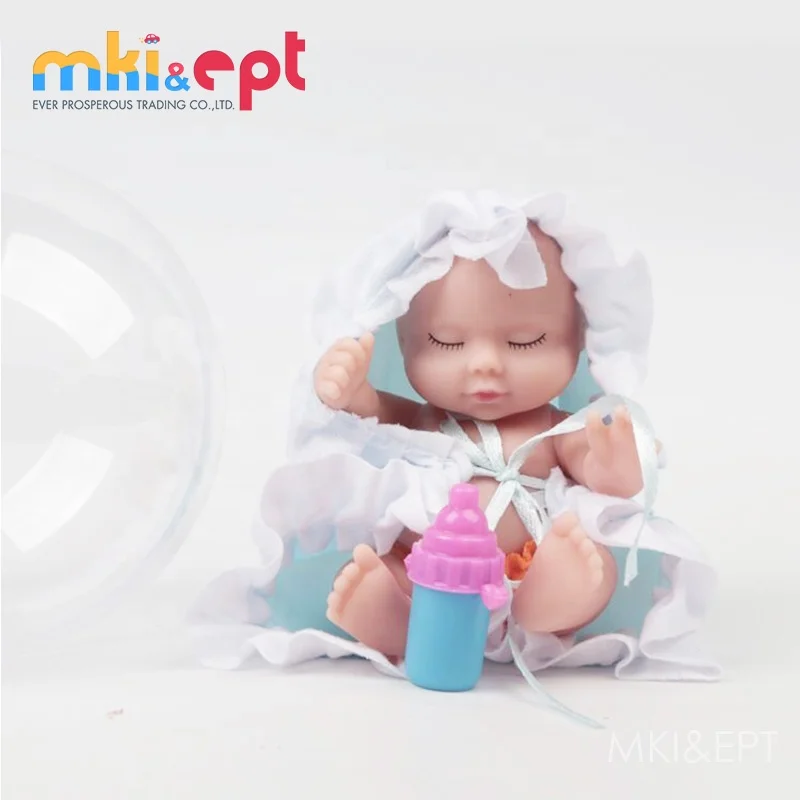 EPT Toys 5 Inch Mini Plastic Baby Dolls - Reborn Dolls