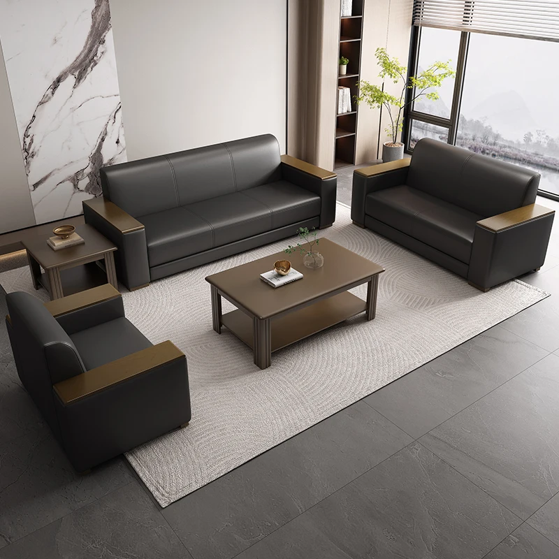 Nordic Sectional Sofa Set Modern Luxury Genuine Leather Fabric Modular ...